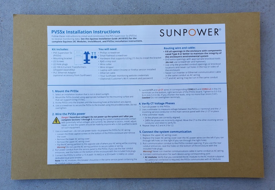 SunPower Monitoring System PVS5X PV Supervisor 5x | eBay