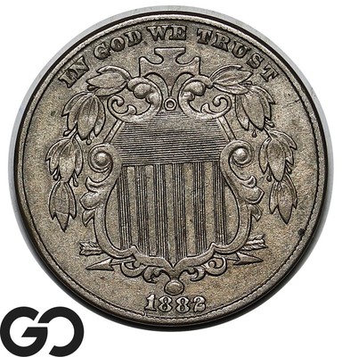 1882 Shield Nickel , Choice AU | eBay
