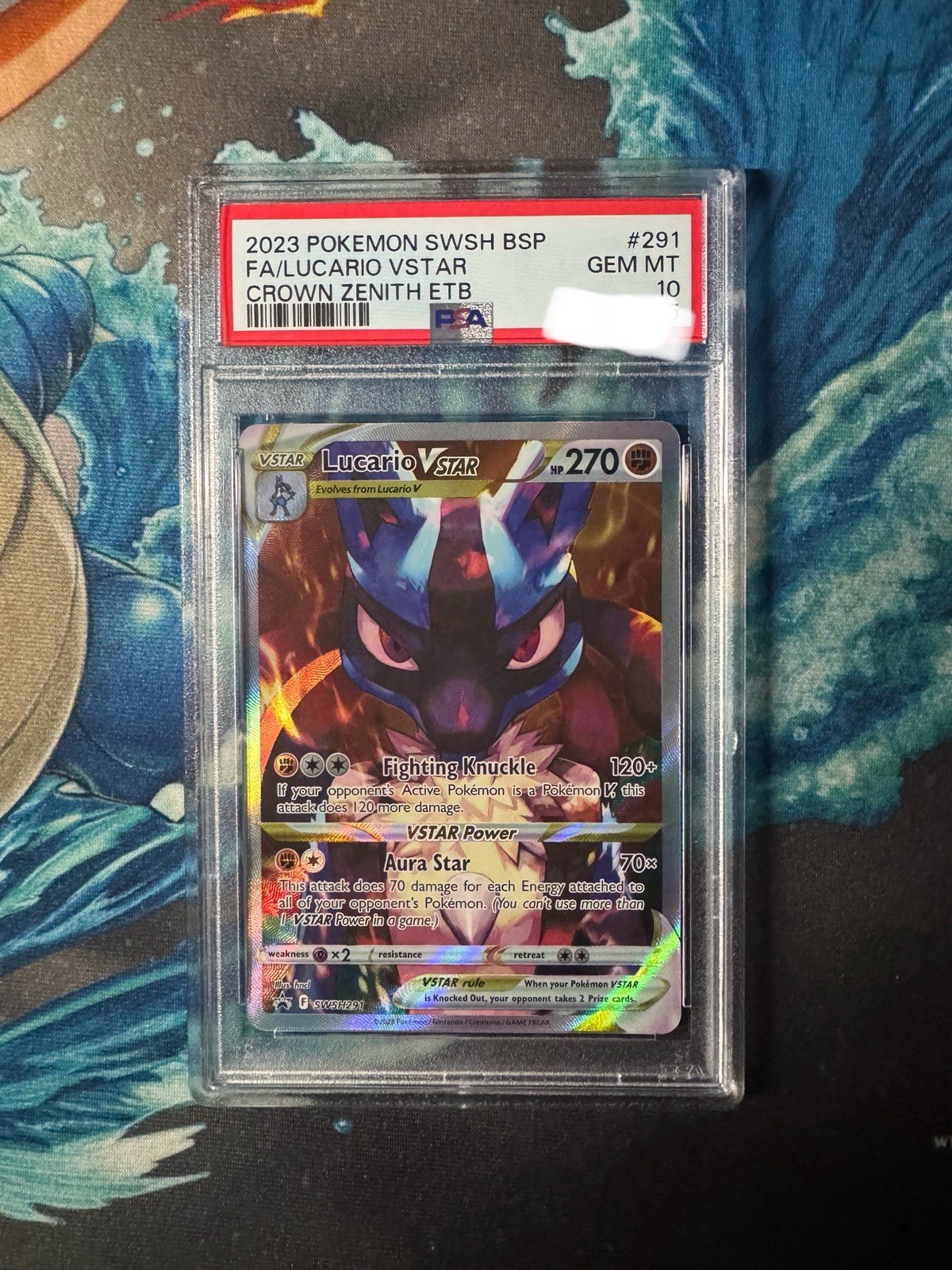 PSA 10 LUCARIO VSTAR BLACK STAR PROMO SWSH291 CROWN ZENITH 2023 POKEMON TCG | eBay