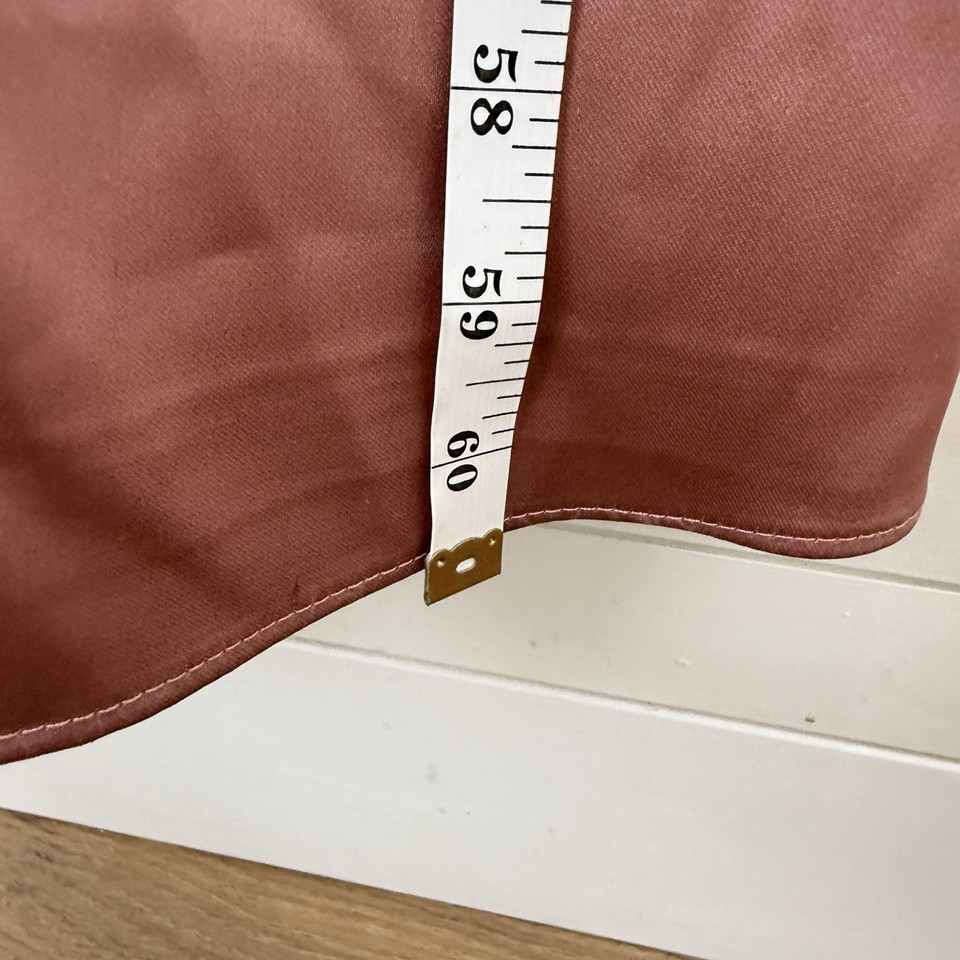 REVELRY Rory Satin Maxi Dress Gown Women 8 Desert Rose WEDDING FORMAL ...