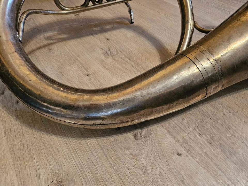Helicon Eb Tuba Brass Pipe Wind Instrument Horn USSR Soviet Vintage ...