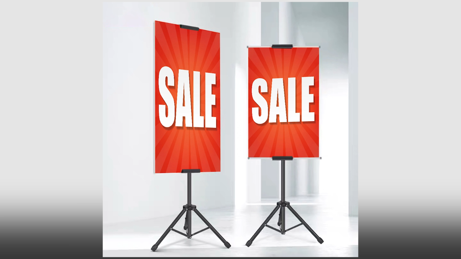1 pack，Double-side poster foam sign Holder stand for board floor ...