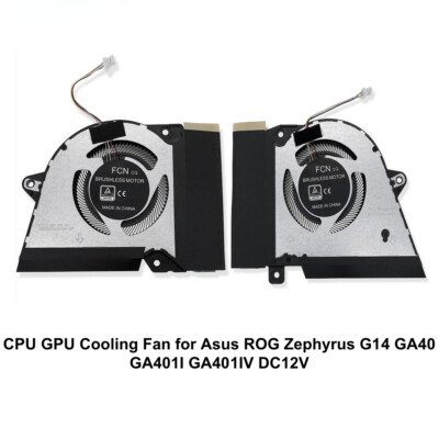 For ASUS ROG Zephyrus G14 GA401 GA401Q GA401QM 12V CPU GPU VGA Cooling ...