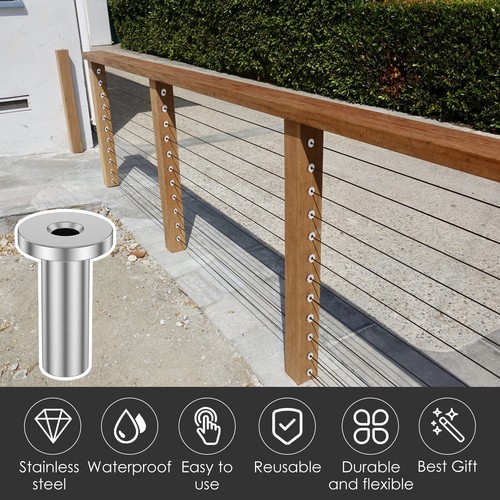 25Pcs Cable Railing Kit Protective Sleeve Maintains Cable Tension ...