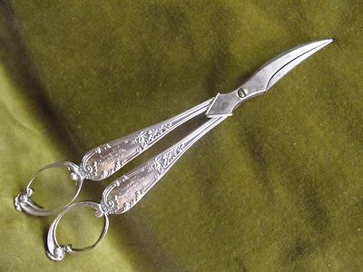 late 19th french sterling silver grape shears scissors rococo st 78gr ...