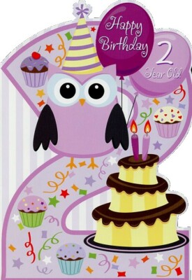 Happy Birthday - AGE 2 - Birthday Greeting Card - 01009 | eBay