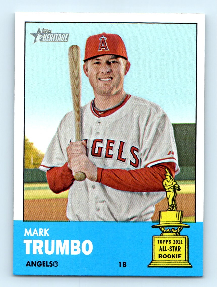 2012 Topps Heritage Mark Trumbo Los Angeles Angels #211 | eBay