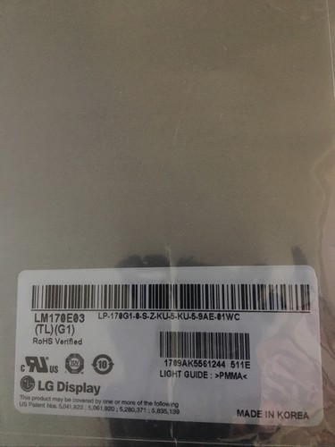 1 Pcs LG DISPLAY LM170E03(TL)(G1) LM170E03-TL G1 LG 17-inch LCD screen ...