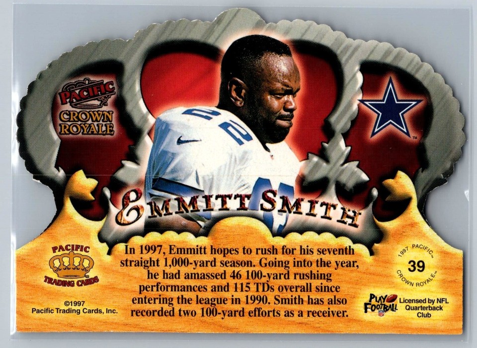 1997 Pacific Crown Royale - #39 Emmitt Smith - HOF NM-MT *TEXCARDS* | eBay