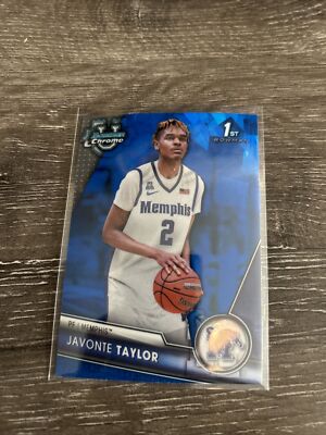 2023-24 Bowman Chrome University Sapphire Javonte Taylor 1st Bowman #53 ...