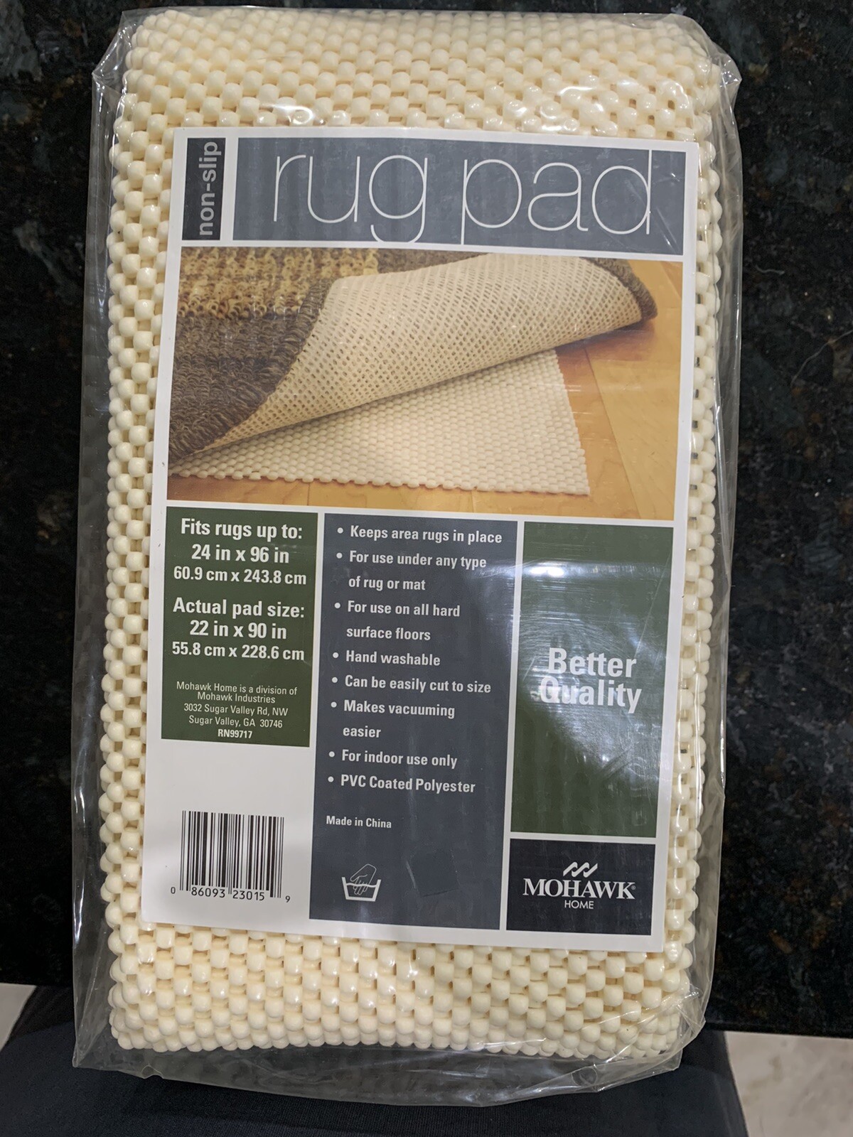 NEW Mohawk non slip Rug Pad 22 x 90 inches (Fits rugs up to 24 x 96) | eBay