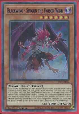 Yugioh - Blackwing – Simoon the Poison Wind - Ultra Rare Holo - 1st ...