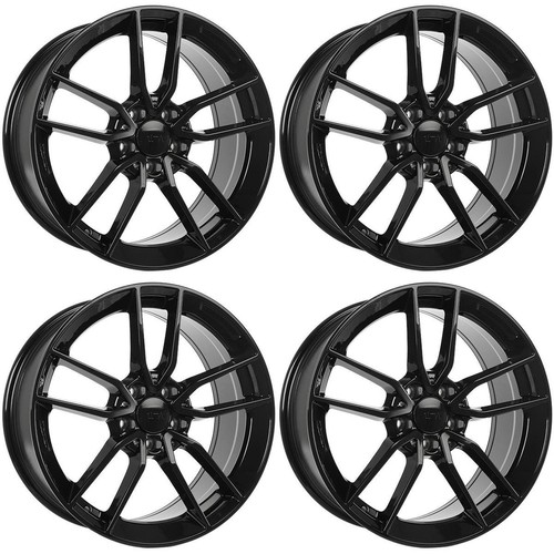 Set of 4 17in Black Alloy Wheel Rims for Mercedes 500SL, OEQ2Q48 5x112 ...