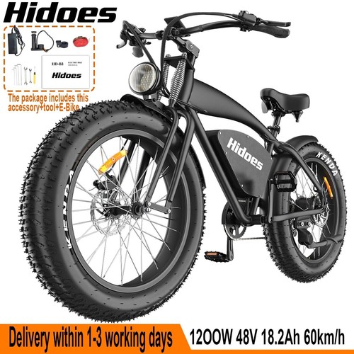 B3 Electric Mountain Bike 700W 48V 18.2AH Battery 26" Fat Tire Bycycle ...