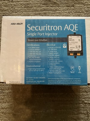 Securitron AQE30 Single Port Injector Assa Abloy Single Port Midspan ...