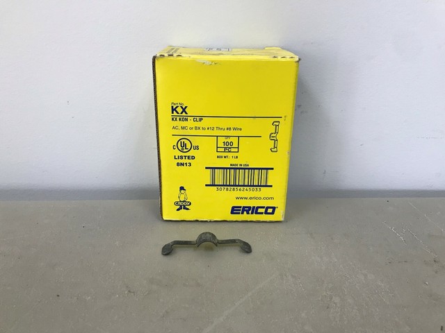 CADDY KX KON CLIP AC,MC, OR BX TO #12 THRU #8 WIRE BOX OF 100 | eBay
