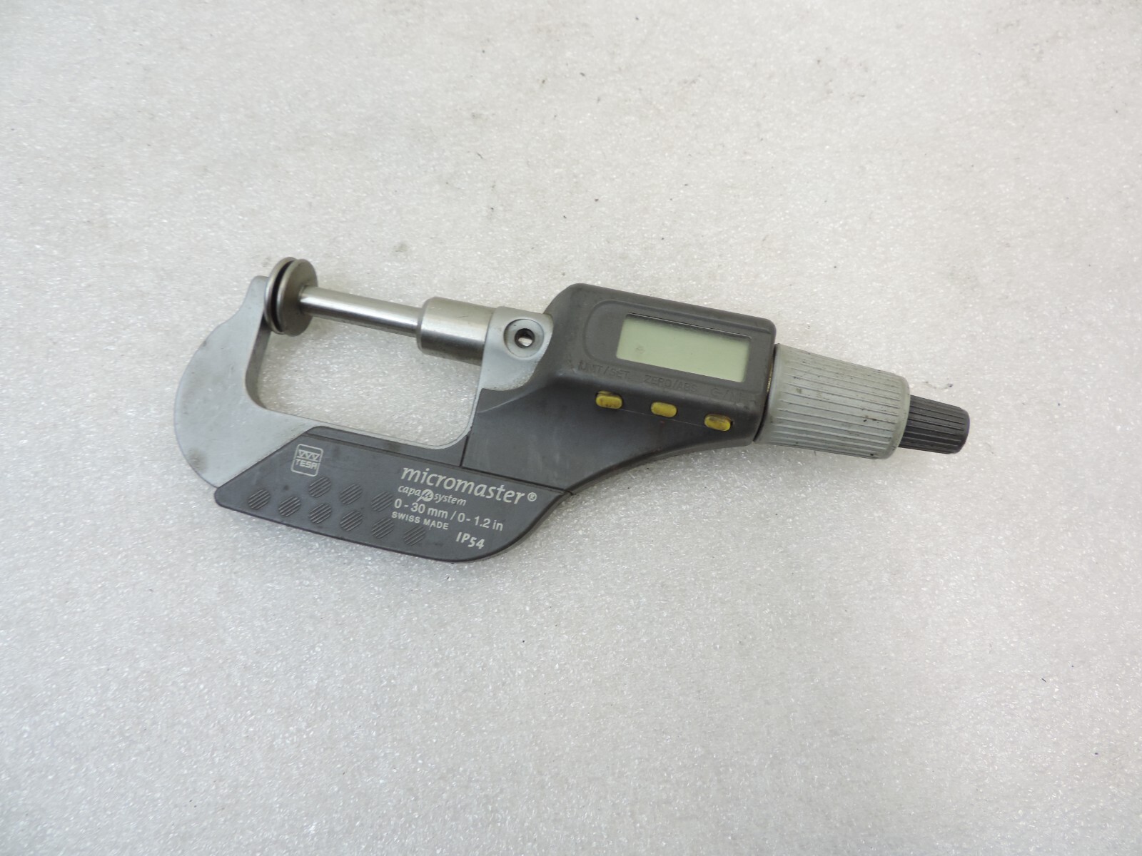 TESA Micromaster 0mm-30mm IP54 Micrometro Digitale 0cm-3cm Esterno 0-1. ...