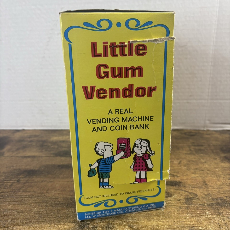 VTG “Little Gum Vendor” Mini Coin Operated Gum Vending Machine By ...