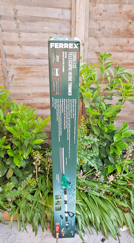 Ferrex 20V Telescopic Hedge Trimmer – Cordless, Adjustable, and Powerful | eBay UK