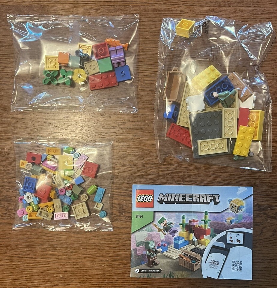 LEGO Minecraft: The Coral Reef Lego Set MC (21164) Discontinued ...