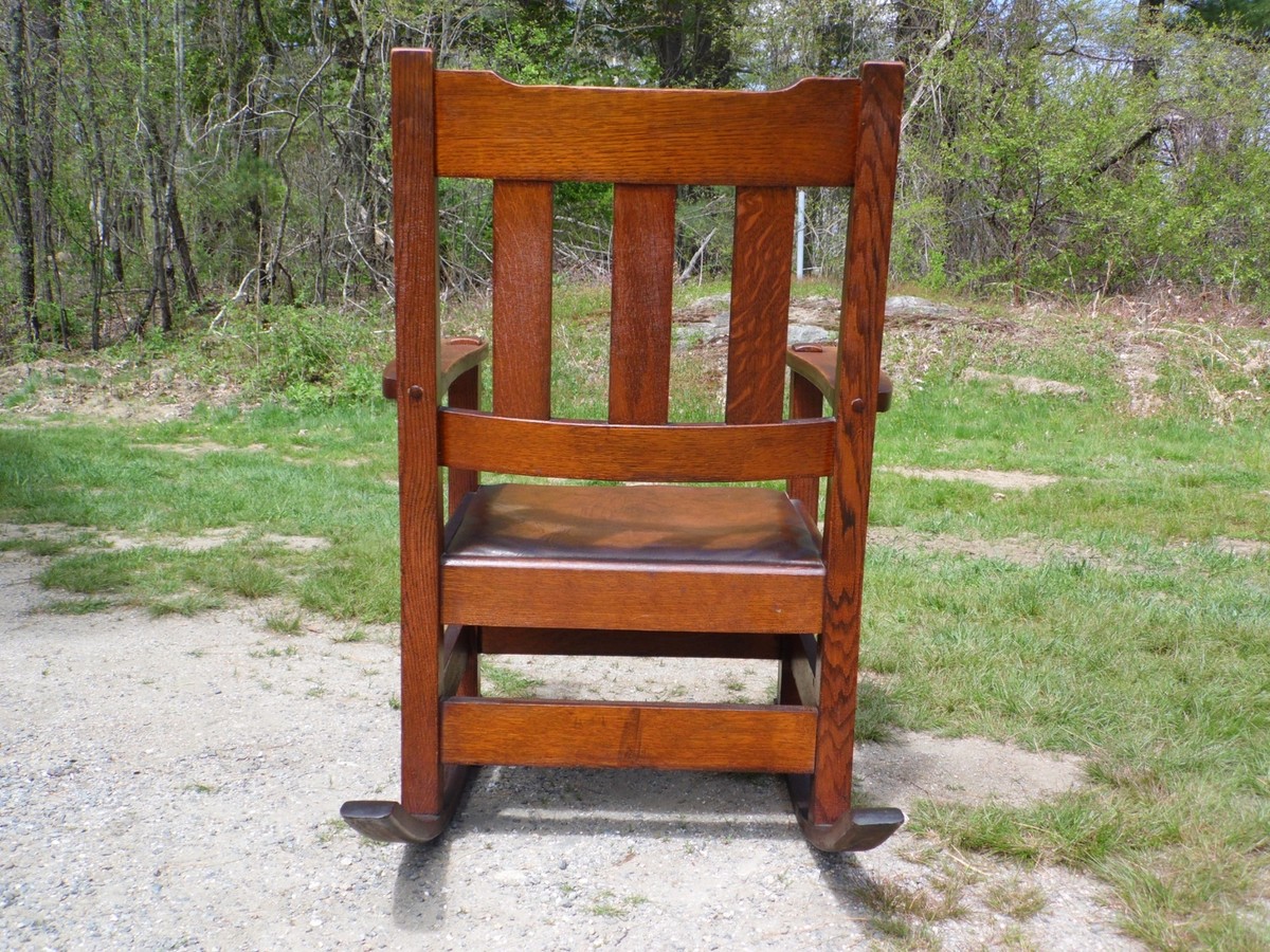 Oak Craft Mission Furniture Antique Arts & Crafts Mission Oak Entry