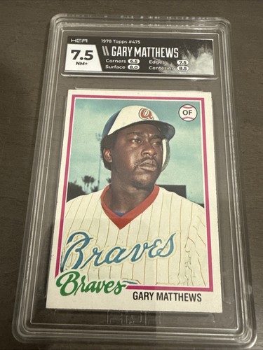 1978 Gary Matthews Card #475 HGA 7.5 NM+ Braves | eBay