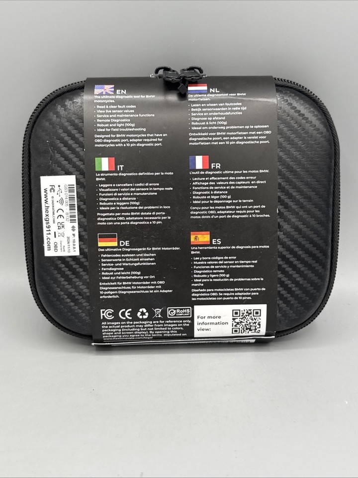 HEX GS-911 WiFi with OBD-II Connector - H1-GSF-009 BMW Motorcycle New | eBay