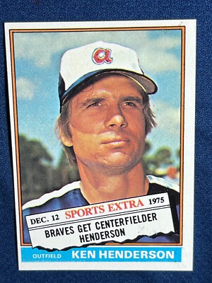 1976 TOPPS #464T KEN HENDERSON (ATLANTA BRAVES) BASEBALL CARD | eBay
