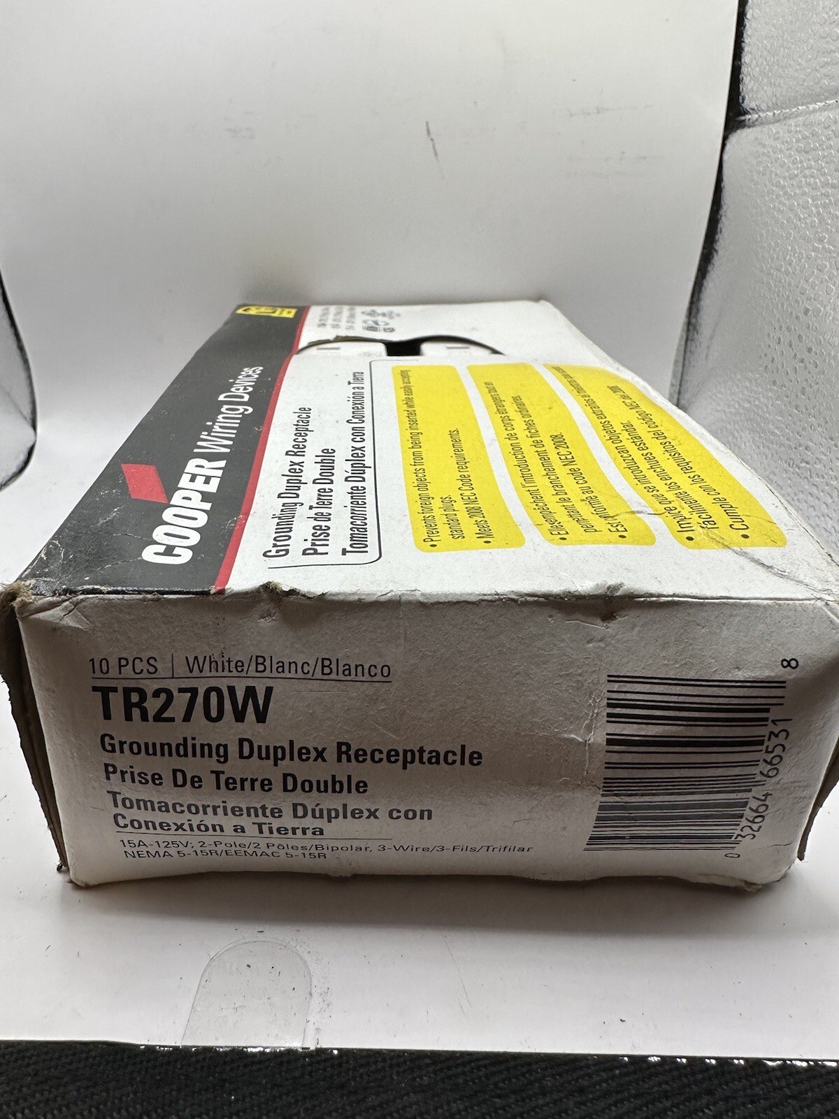 Cooper Wiring Devices Tamper Resistant Duplex White TR270W for sale ...