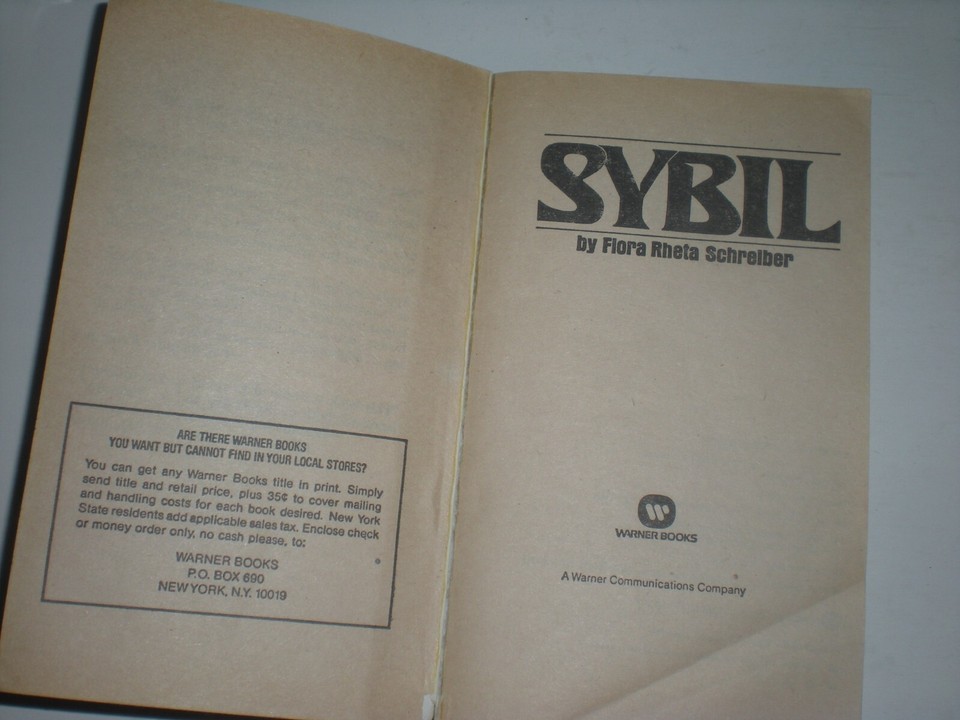 Sybil Vintage Biography Book Paperback by Flora Rheta Schreiber 1973 PB ...