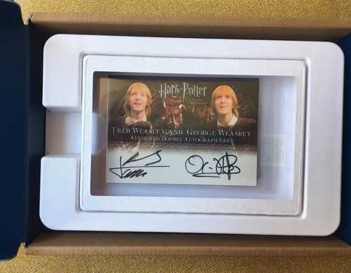 Artbox Harry Potter POA Oliver & James Phelps DUAL Autograph Card ...