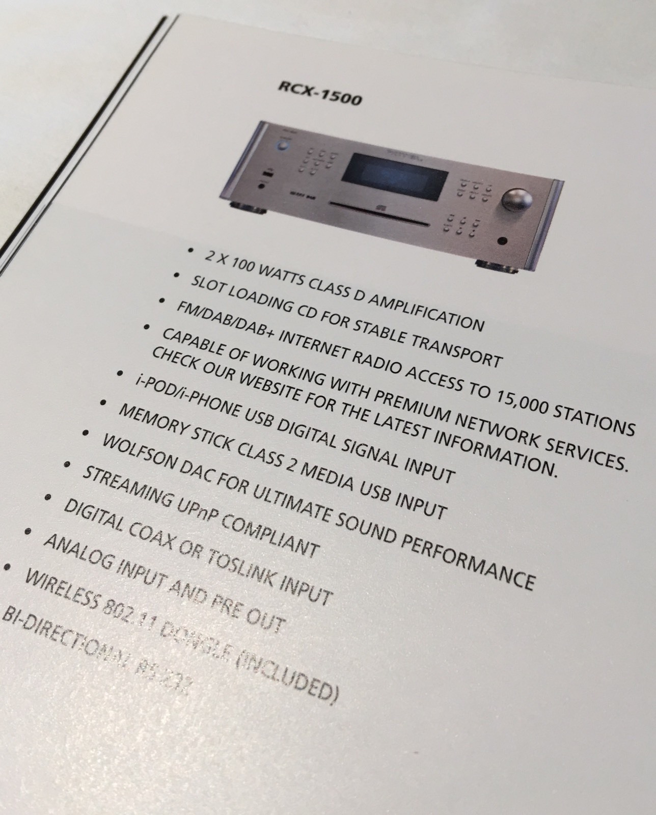 Rotel Complete Brochure Series RSX15 RB15 RMB15 RSP15 RA15 RCD15 RC15 ...