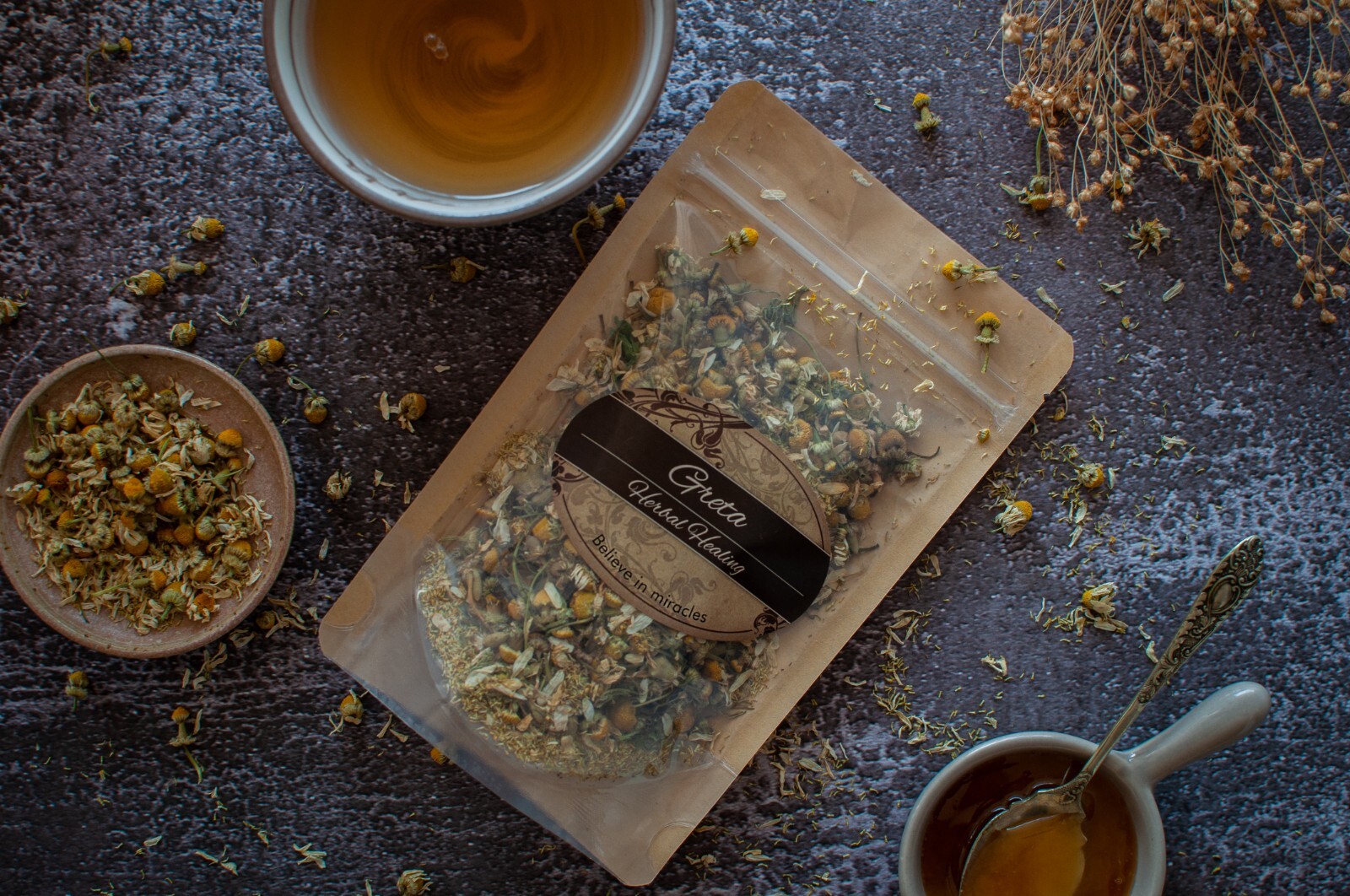 Organic 5 Loose Leaf Tea set Dried Herbal Tea Highest Quality herbs ...