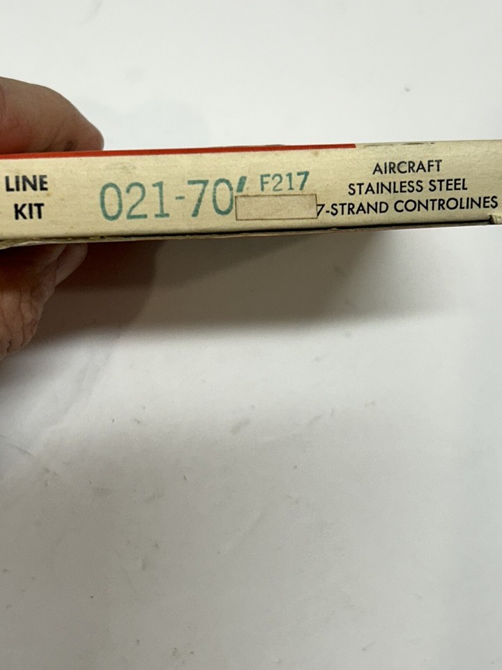Control Line Model Airplane flying lines Sullivan .021 x 70' stunt ...