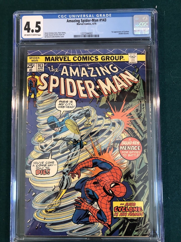 Amazing Spider-Man lot/run #142-#150, 1975 all CGC graded with super ...