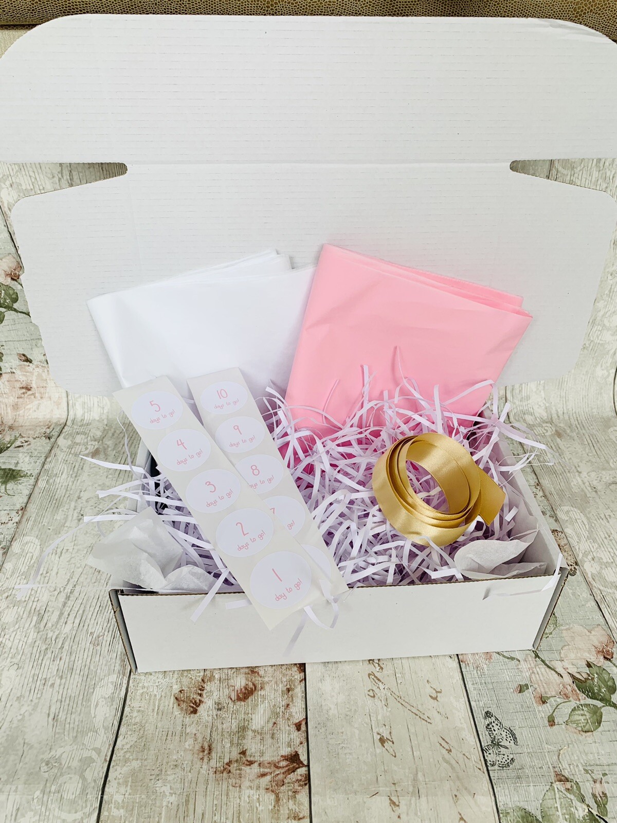 Wedding Birthday Countdown Gift Box Kit Bride To Be Advent Calendar ...