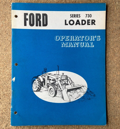 Original Ford Series 730 Loader Operator's Manual SE 09353 5659 Tractor ...