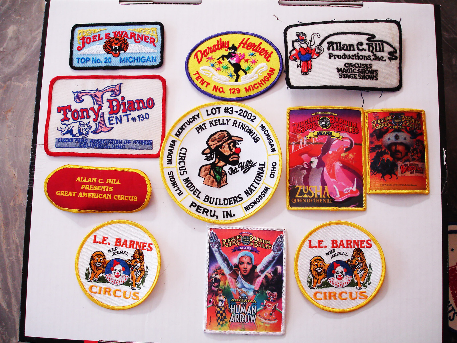 Grouping of Vintage Sew-On Patches from Various Circus’s Lot M-7 | eBay
