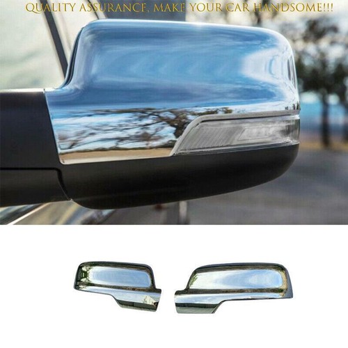 For Dodge Ram 1500 2019-2024 Bright Chrome Rear View Mirror Cap Cover ...