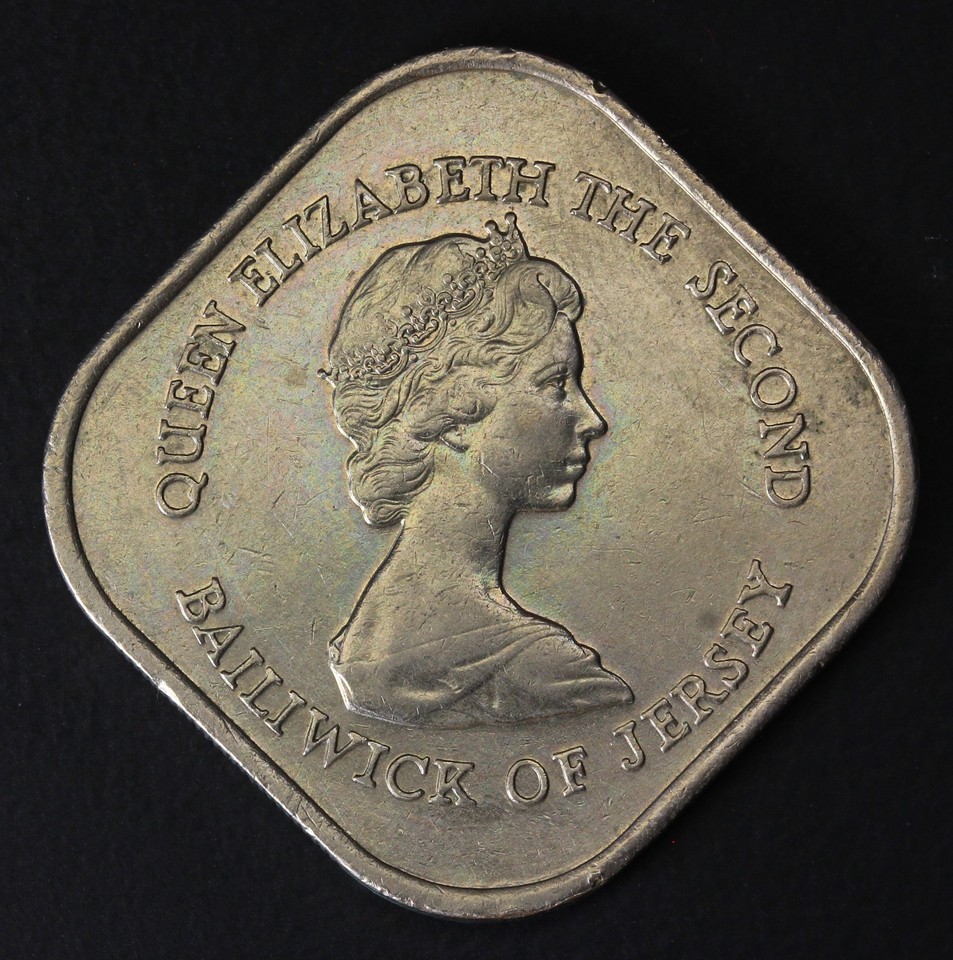 JERSEY 1 Pound ND(1981) - Copper/Nickel - Battle of Jersey - VF/XF ...