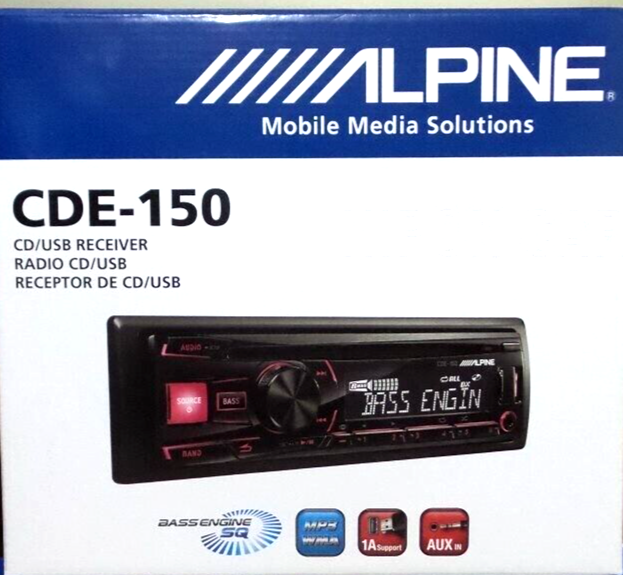 Alpine CDE-150 Car Stereo CD Player Android iPhone USB AM FM Radio MP3 ...