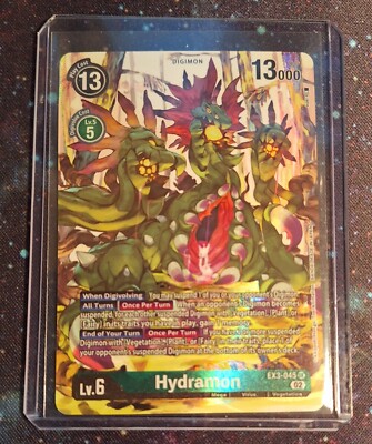 Digimon TCG Hydramon EX3-045 SR Alternate Alt Art Draconic Roar Near ...