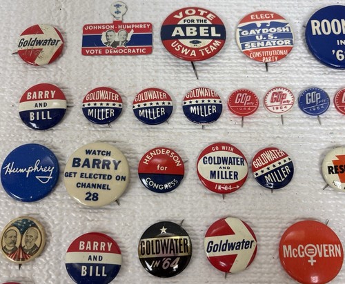 Lot of #46 Vtg political buttons pinbacks pins | eBay