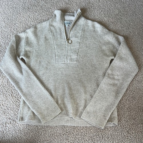 MAJOR LABEL GROUP SZ XS BROWN QTR ZIP SWEATER OVERSIZED EUC LONG SLEEVE ...