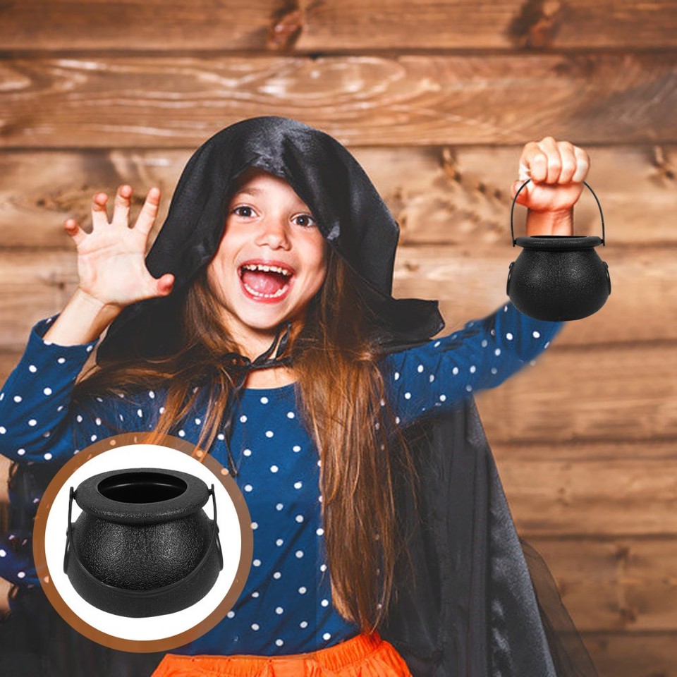 5 Pcs Cauldron Candy Bucket Halloween Handheld Buckets Sweet Holder ...