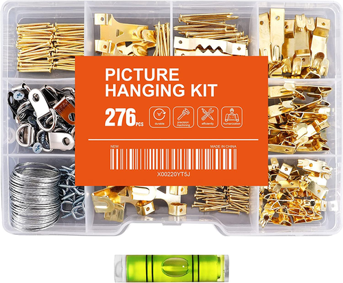 276Pcs Picture Hanging Kit Heavy Duty Frame Hooks Assortment Sawtooth ...