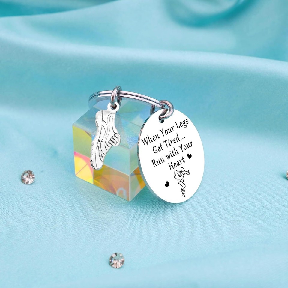 Track and Field Gifts for Runners Men Women Running Keychain ...