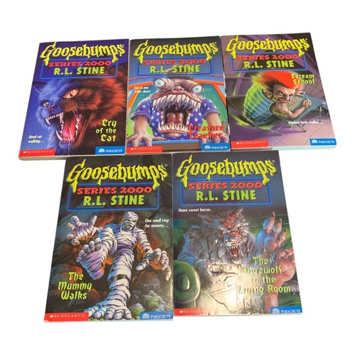 Rare Goosebumps Series 2000 Lot Of 5 Books Vintage Good Condition R.L ...