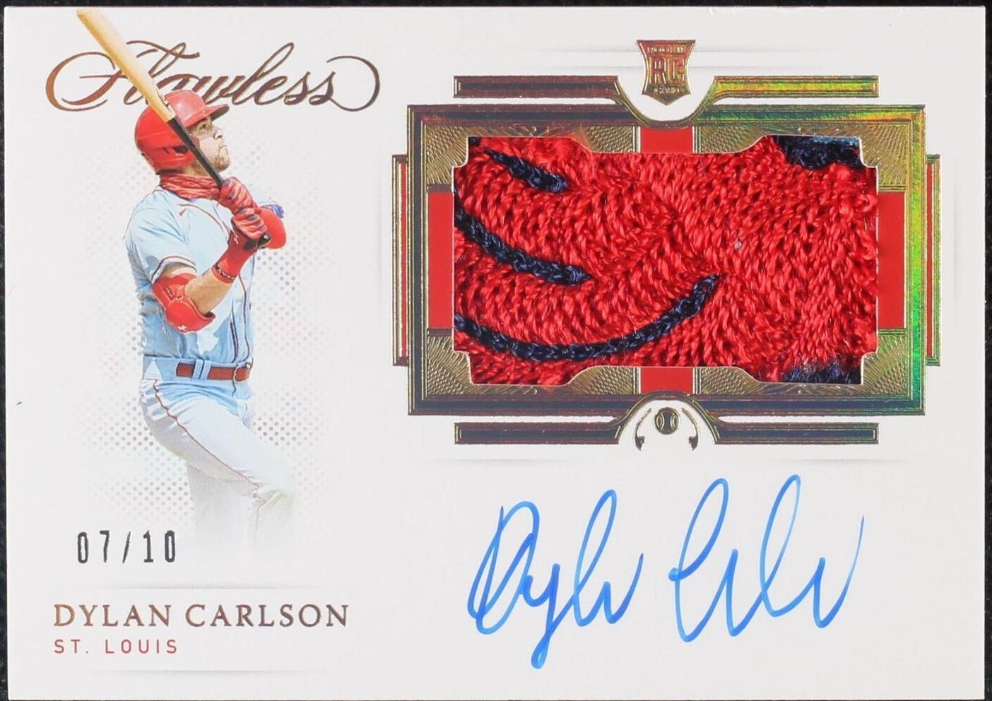 2021 Panini Flawless - Rookie Patch Autographs Horizontal Dylan Carlson ...