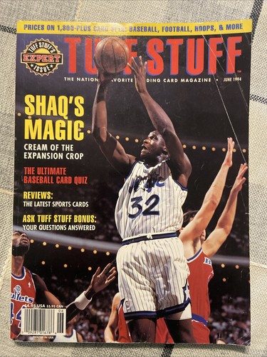Shaquille Oneal June 1994 Orlando Magic TUFF STUFF Magazine | eBay